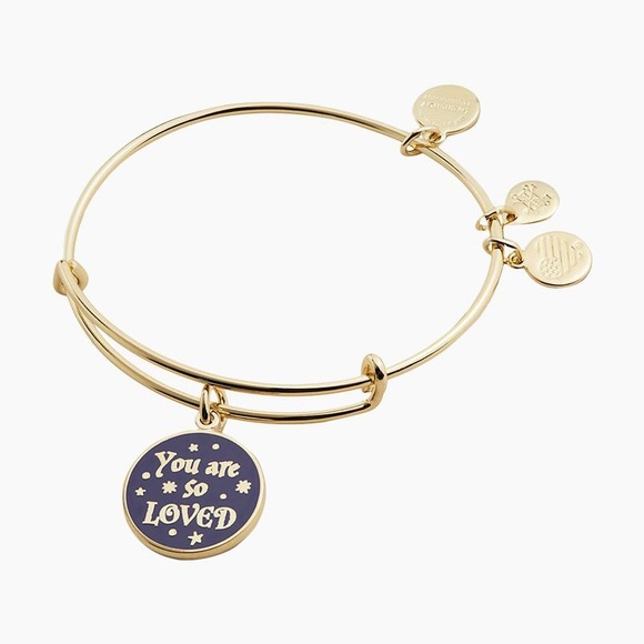 Alex and Ani | Jewelry | Alex And Ani So Loved Harry Potter The Deathly Hallows Bangle Bracelet ...